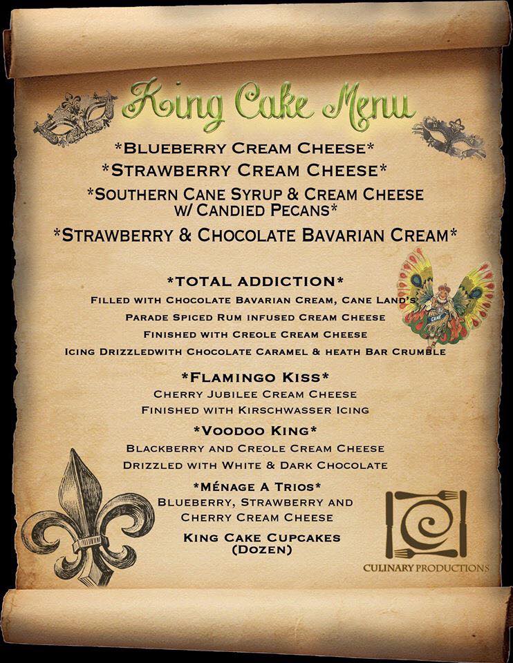 Mardi Gras & King Cakes | Culinary Productions